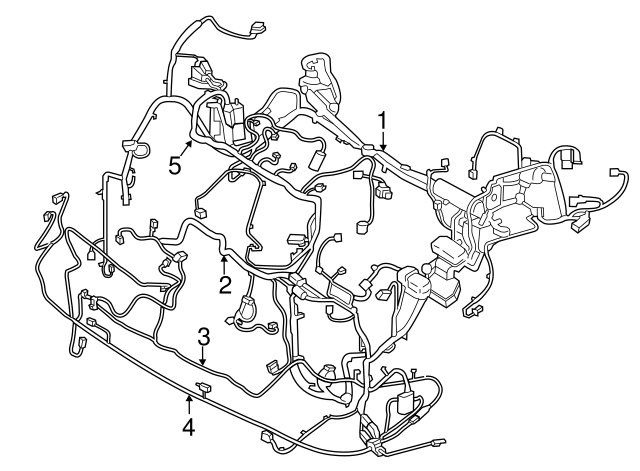 H2GZ-12A581-AL - Wire Harness 2017-2018 Ford Edge | Ford OEM Parts Direct