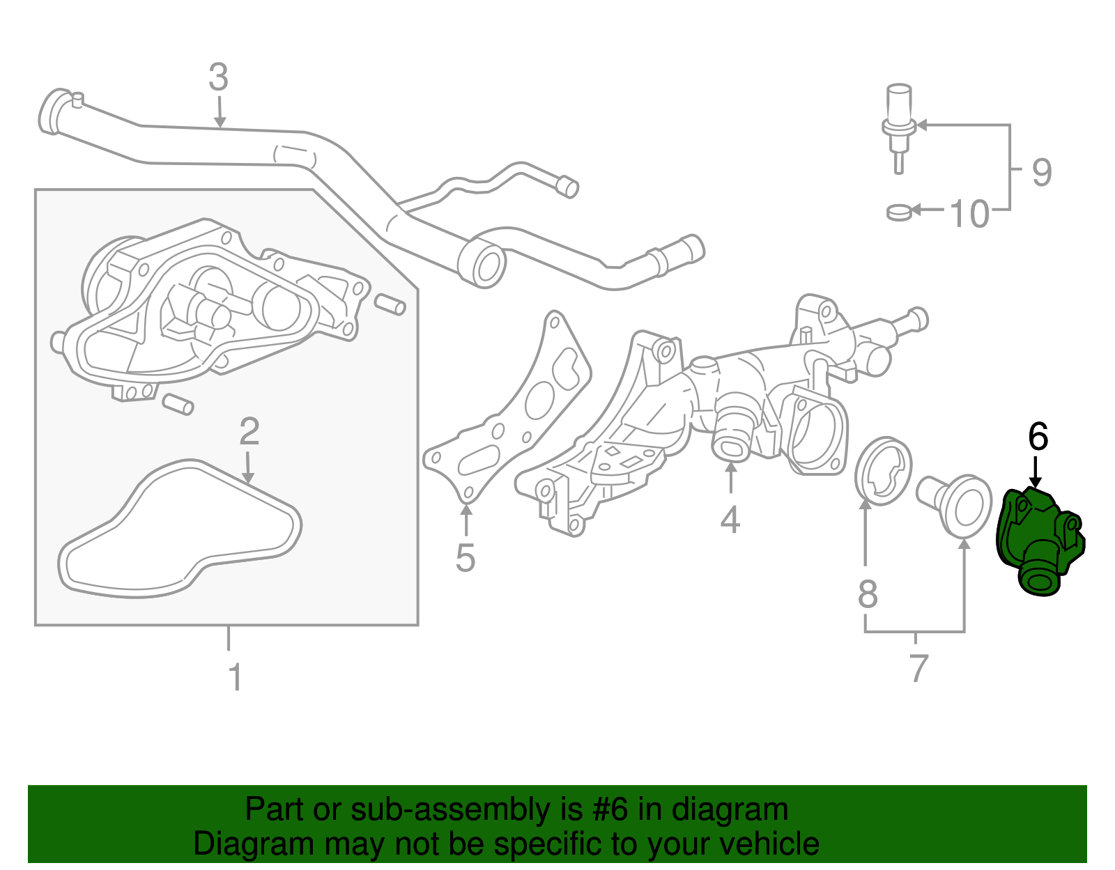 19311-RCA-A00 - Thermostat Housing 2003-2004 Honda Accord | Honda Parts ...