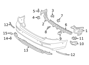 2019-2020 Volvo V60 Side Bracket 31455999 | TascaParts.com