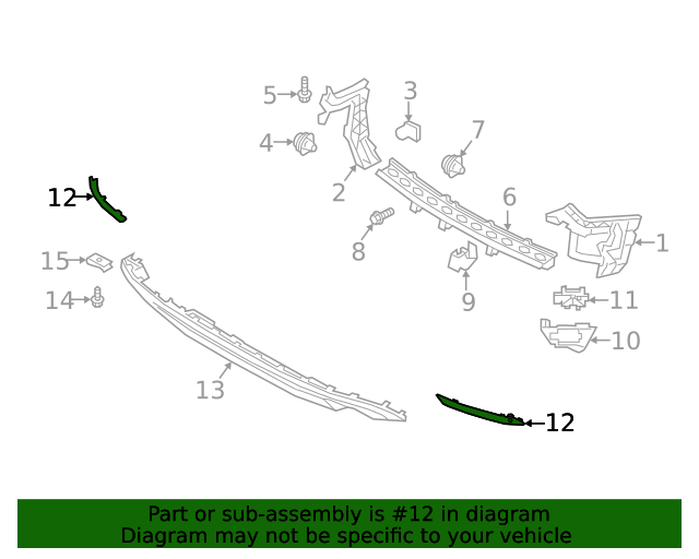 2019-2020 Volvo V60 Reflector Panel 31656587 | TascaParts.com