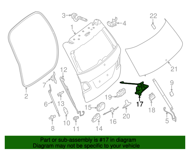 2012-2019 Mercedes-Benz Release Handle 166-750-05-93 | Mercedes-Benz Parts