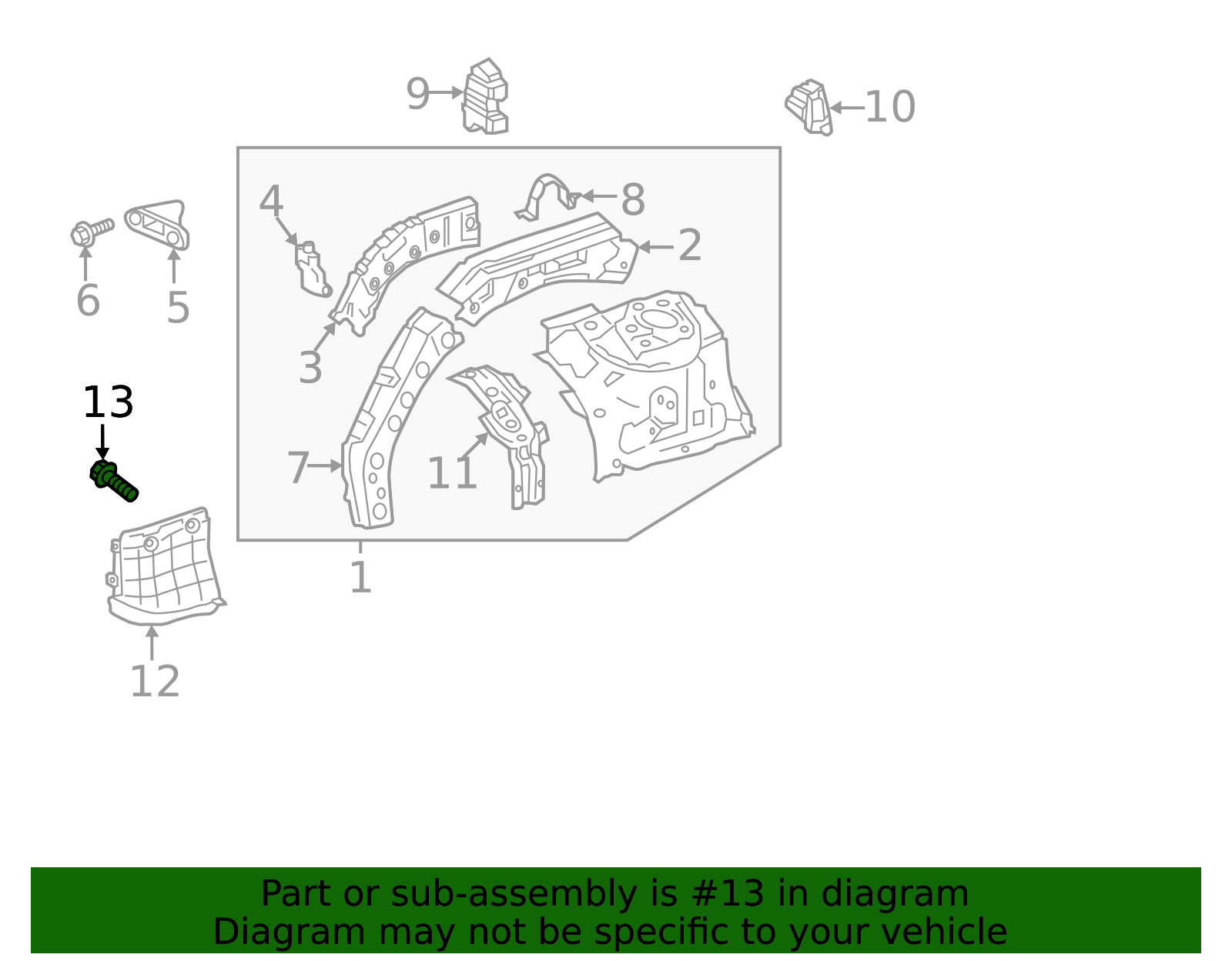 Genuine Toyota Under Cover Bolt part# 90119-A0451 for 2016-2025 Toyota ...