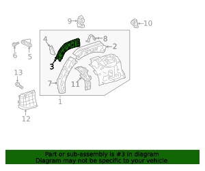 53733-0R020 - Upper Reinforced 2019-2023 Toyota | Longo Toyota Parts