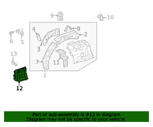 53737-0R010 - Inner Cover - 2019-2024 Toyota | OEM Genuine Toyota Parts