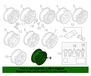 36116788704 - 2010-2016 BMW Wheel, Alloy (36-11-6-788-704) | BMW of ...