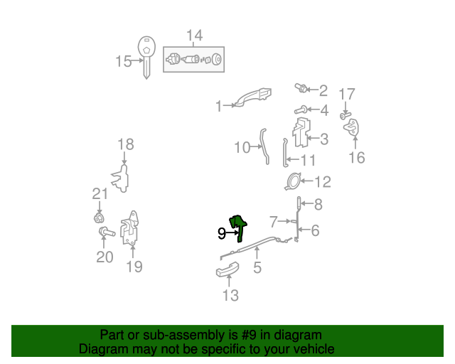 2007-2014 MOPAR Latch Presenter 68020565AA | TascaParts.com