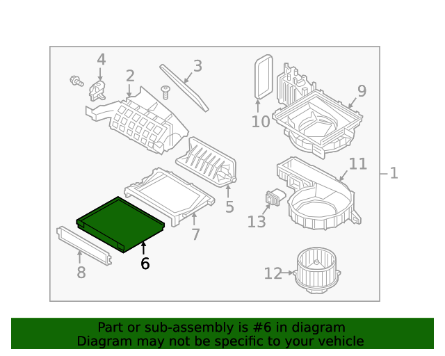 2017-2025 Genesis Cabin Air Filter T6C79-AC000 | OE Hyundai Parts