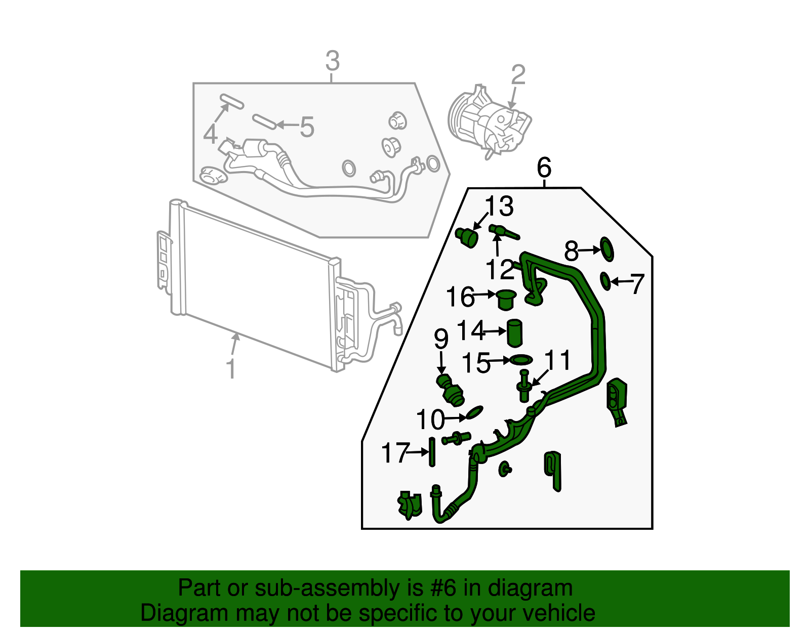 2005-2011 GM Air Conditioning Evaporator Thermal Expansion Valve Tube ...