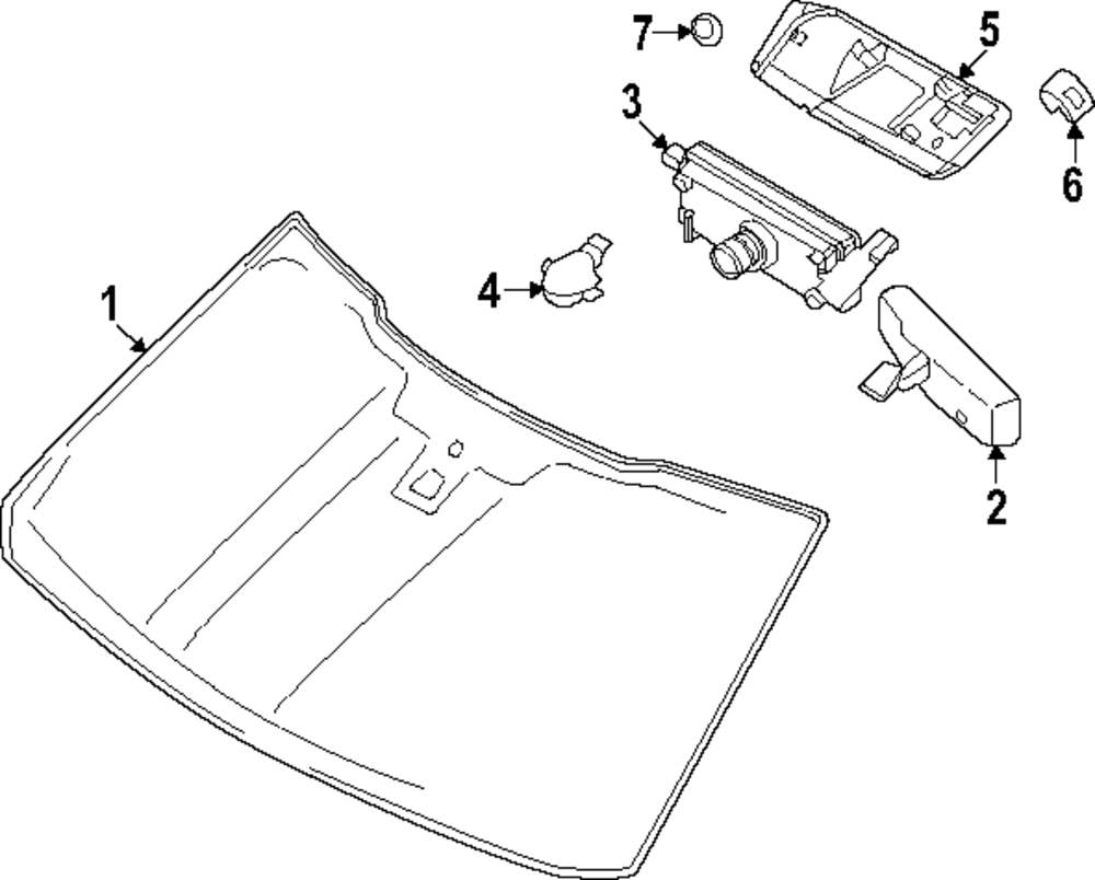 Genuine OEM Ford Part - Windshield RL3Z-1003100-J | Genuine OEM Ford ...