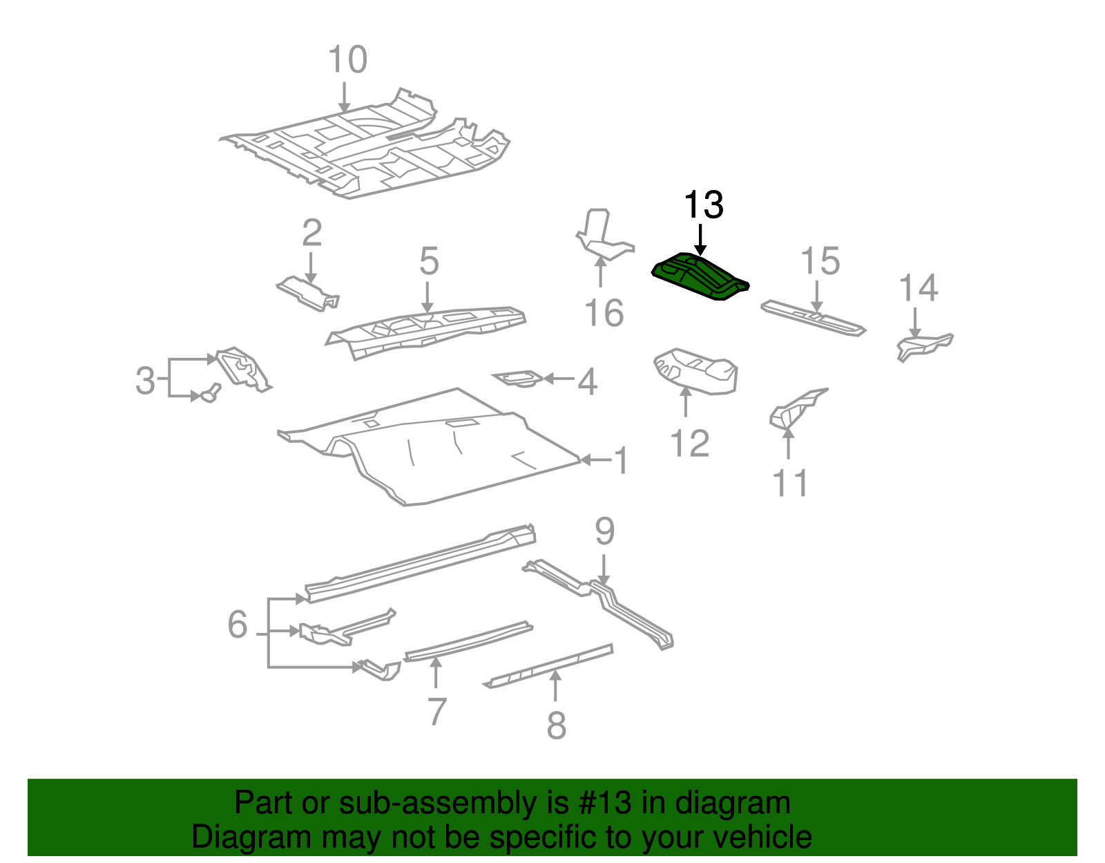 2007-2014 Toyota FJ Cruiser Insulator 58327-35063 | Toyota Parts Center