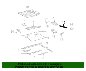 2011-2014 Toyota FJ Cruiser Heat Deflector 58151-60080 | Toyota Parts