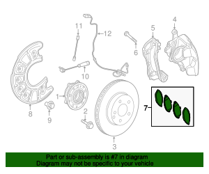 Genuine Disk Brake Pad Front for 2017-2023 Mercedes-Benz | OEM Part ...
