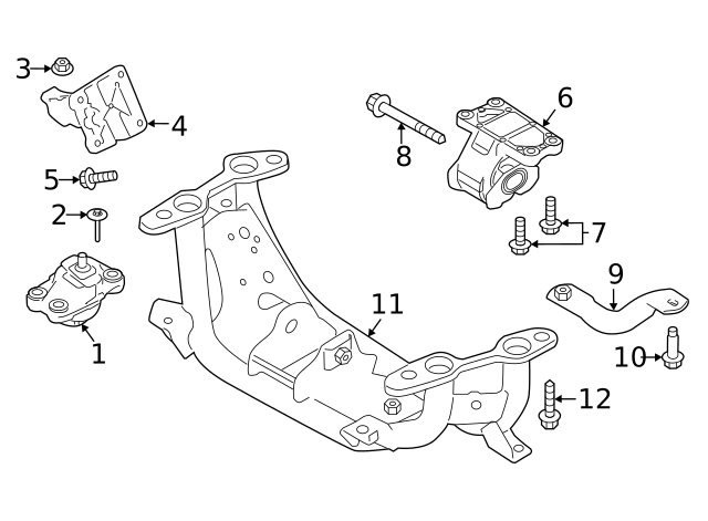 2013-2023 Land Rover Stiffener Bolt RYG501170 | OEM Parts Online