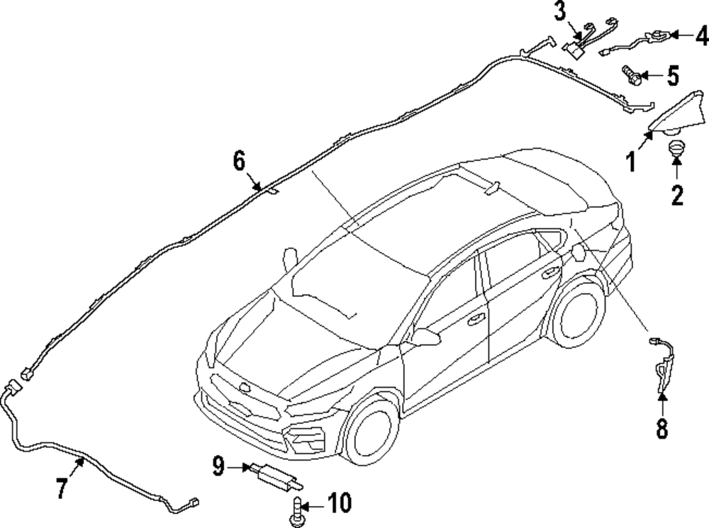 2022-2024 Kia Forte Antenna Cable 96220-M7620 | TascaParts.com