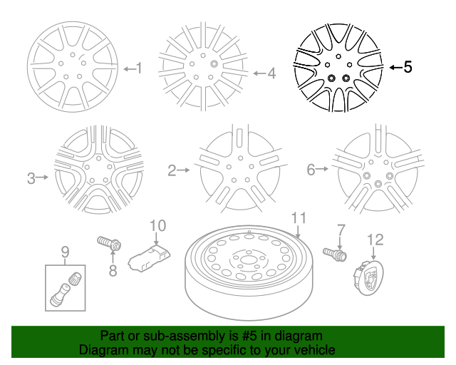 Genuine Porsche 970-362-178-08-9A1 |Wheel, Alloy | FREE Shipping on ...