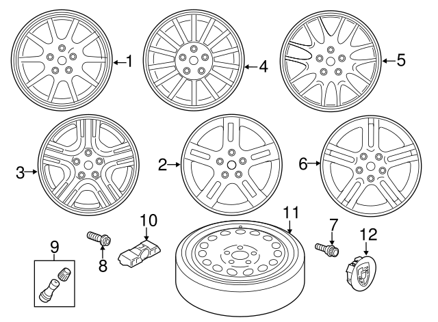 Genuine Porsche 970-362-980-06-M7Z |Rear Wheel, Alloy - 11.5X20 ET:63 ...