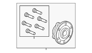 2019-2025 GM (Replaces 13536046) Front Wheel Hub 13549864 GM ...
