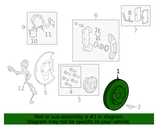 2023 GM Disc Brake Rotor 84879622 | GmPW