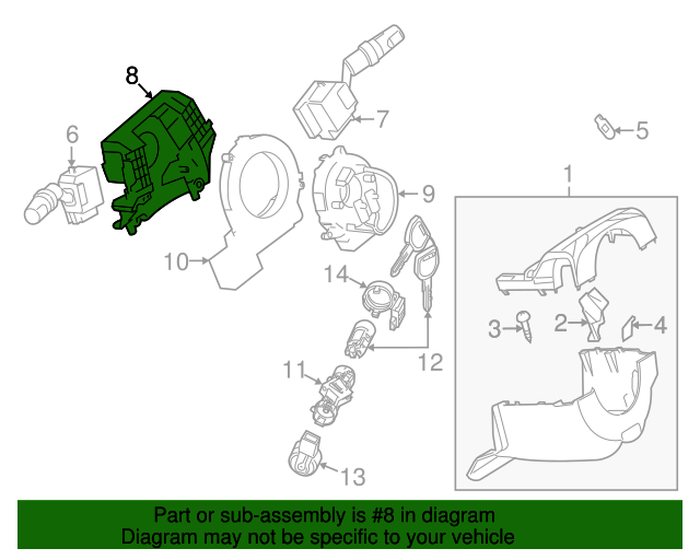 2004-2010 Mazda Switch Housing BP4K-66-1B1 | AutoNationParts.com