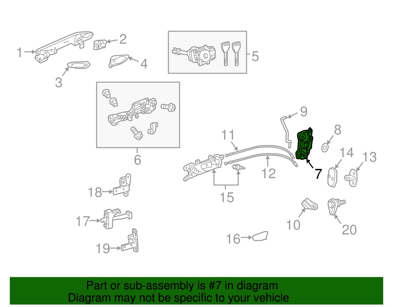 69040-53130 - Lock Actuator - 2014-2021 Lexus | My L Parts