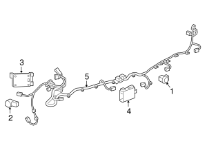 2017-2019 Cadillac XT5 Rear Object Alarm Sensor Wiring Harness 84593812 ...