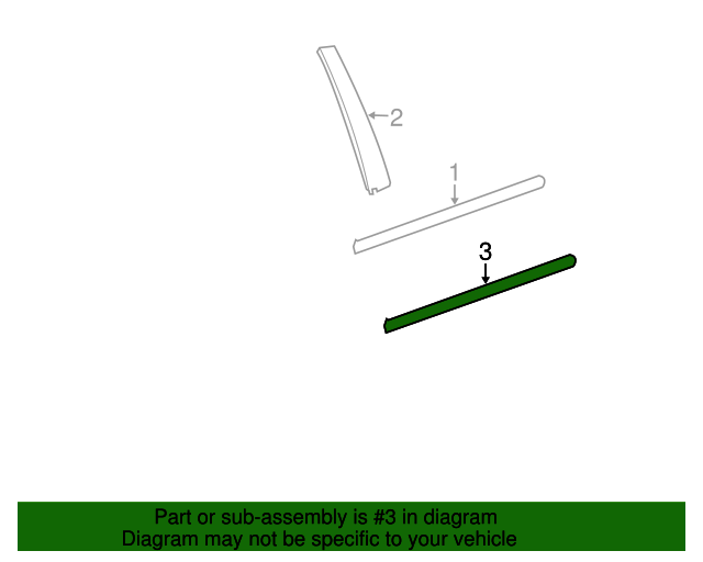 2013-2020 Ram Center Molding 68140241AA | Mopar Parts Canada