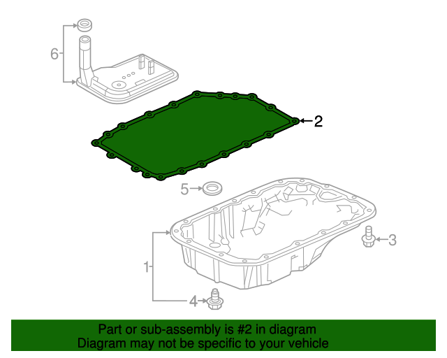24225800 - Automatic Transmission Fluid Pan Gasket 2007-2022 GM ...