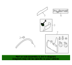 8R0-853-909-A - Lower Molding Clip 2009-2024 Audi | Audi OEM Parts