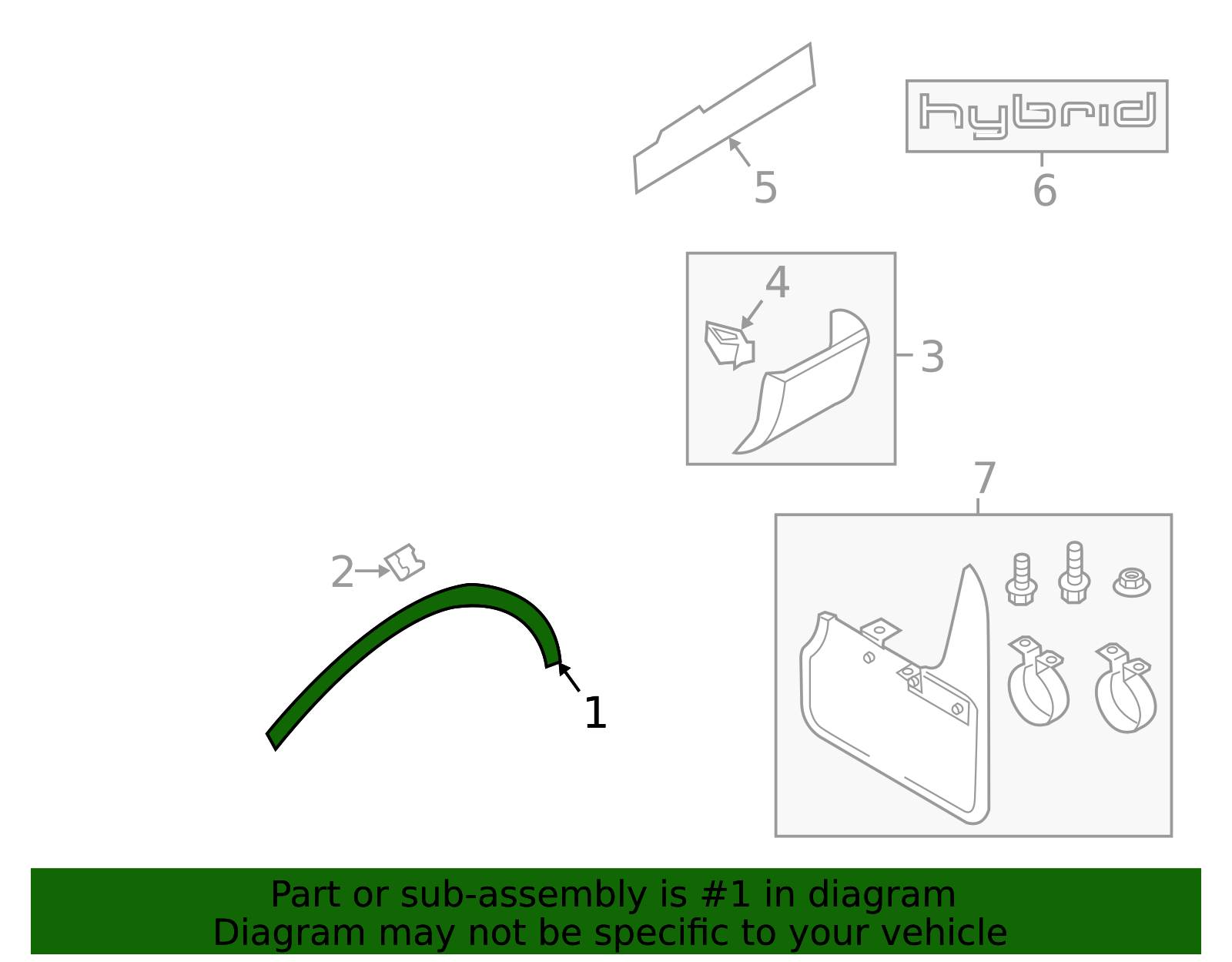 2009-2017 Audi Wheel Opening Molding 8R0-853-717-4U8 | Audi USA Parts