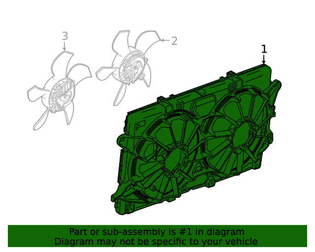84120130 - Engine Cooling Fan Shroud 2019-2024 GM | Gateway Buick GMC Parts