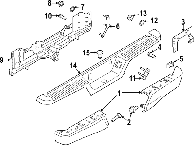 2022-2024 Ford F-150 Lightning Step Pad nl3z17b807ba | TascaParts.com
