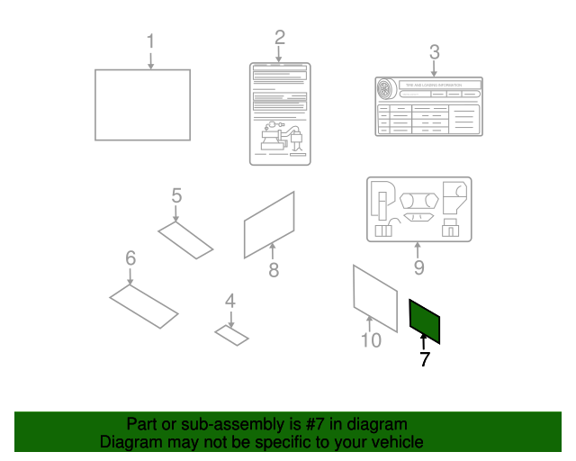 84513-29550 - Label 2001-2011 Kia | Kia.Parts Store