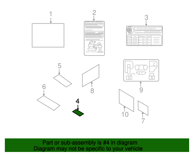 2005-2014 Kia Label Caution 25388 2E000 | TascaParts.com