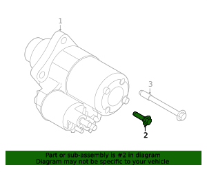 2015-2024 Nissan Starter Mount Bolt 01125-N1041 | Nissan Parts Plus