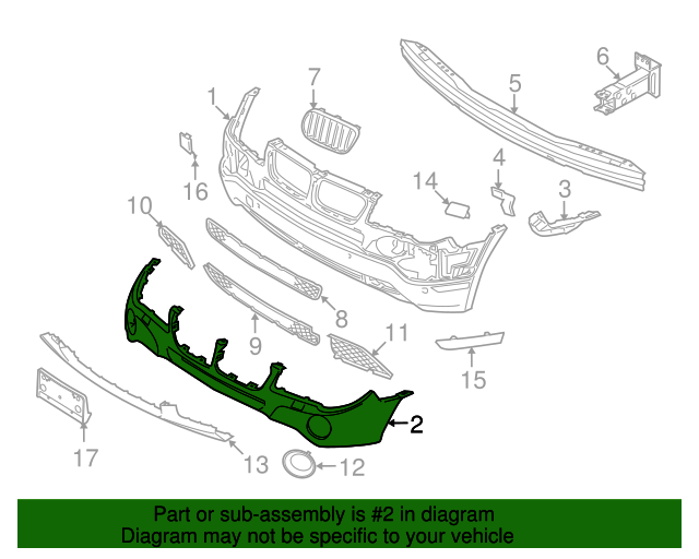 2007-2010 BMW X3 Upper Cover 51-11-3-423-783 | BMWPartsDirect.com