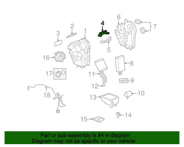 2007-2020 GM Heating and Air Conditioning Mode Valve Actuator Motor ...