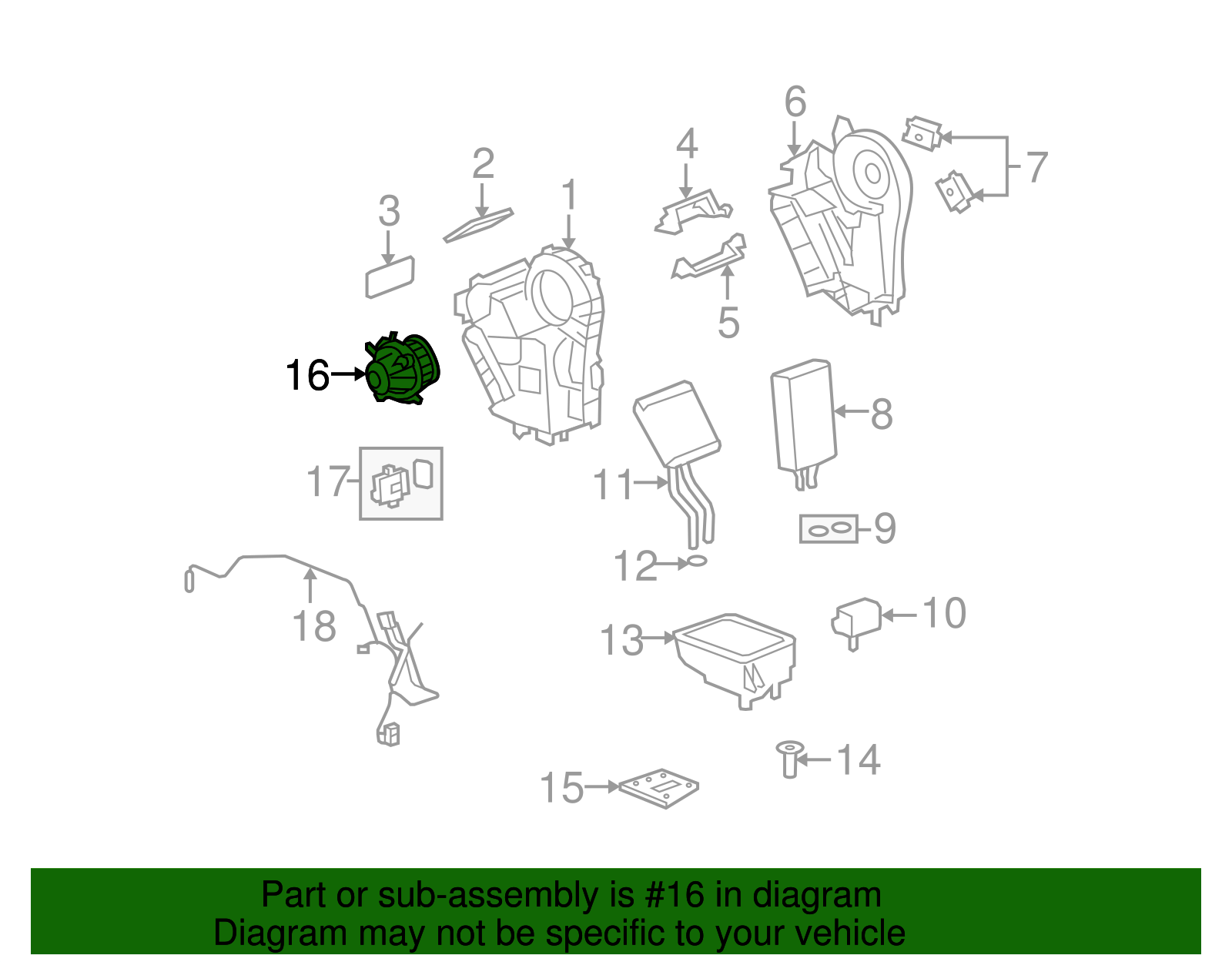 2007-2025 GM Auxiliary Blower Motor 84879262 | Partners Chevy