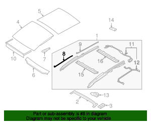 2015-2016 Kia Sportage | Cable & Guide | 81681-3W005 | Kia Auto Parts