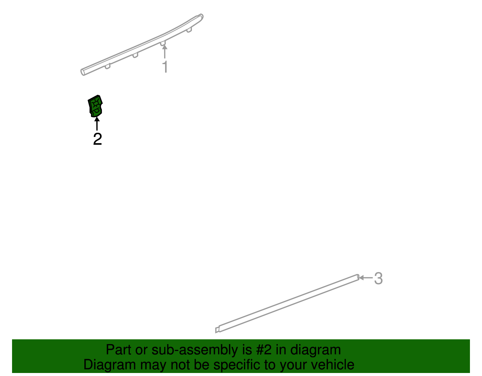 2014-2019 GM Door Window Molding Clip 11547339 GM | GMPartsDirect.com