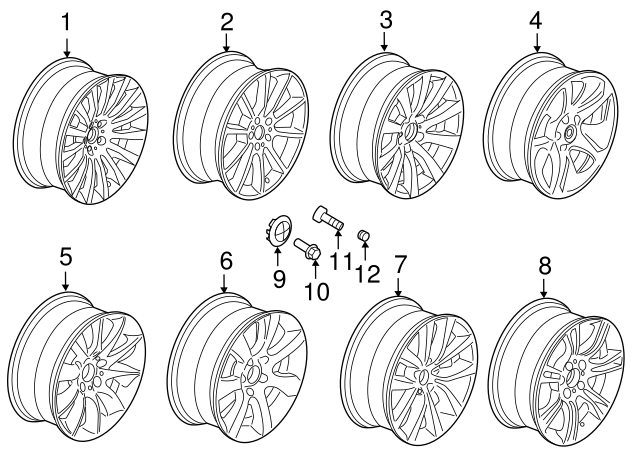 2011-2016 BMW Wheel, Alloy 36-11-6-775-407 | The BMW Mini Part Store