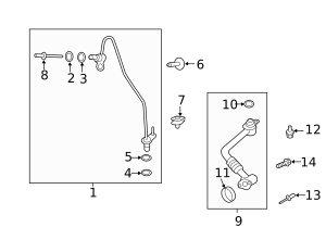 FT4Z-6N652-F - Oil Outlet Tube Gasket 2015-2024 Ford | Group 1 Auto Parts