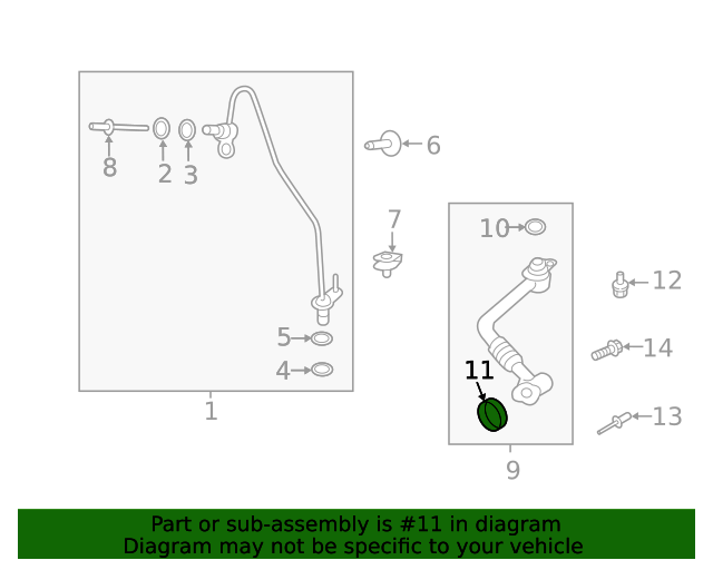 FT4Z-6N652-F - Oil Outlet Tube Gasket 2015-2024 Ford | Group 1 Auto Parts