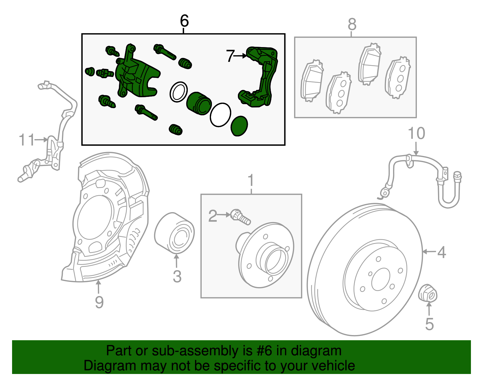 2017-2019 Toyota Prius C Caliper 47750-52281 | Toyota Parts Center