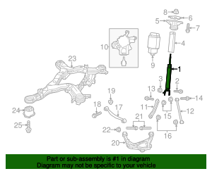 2014-2015 Jeep Grand Cherokee Shock Absorber 68069680AH | TascaParts.com