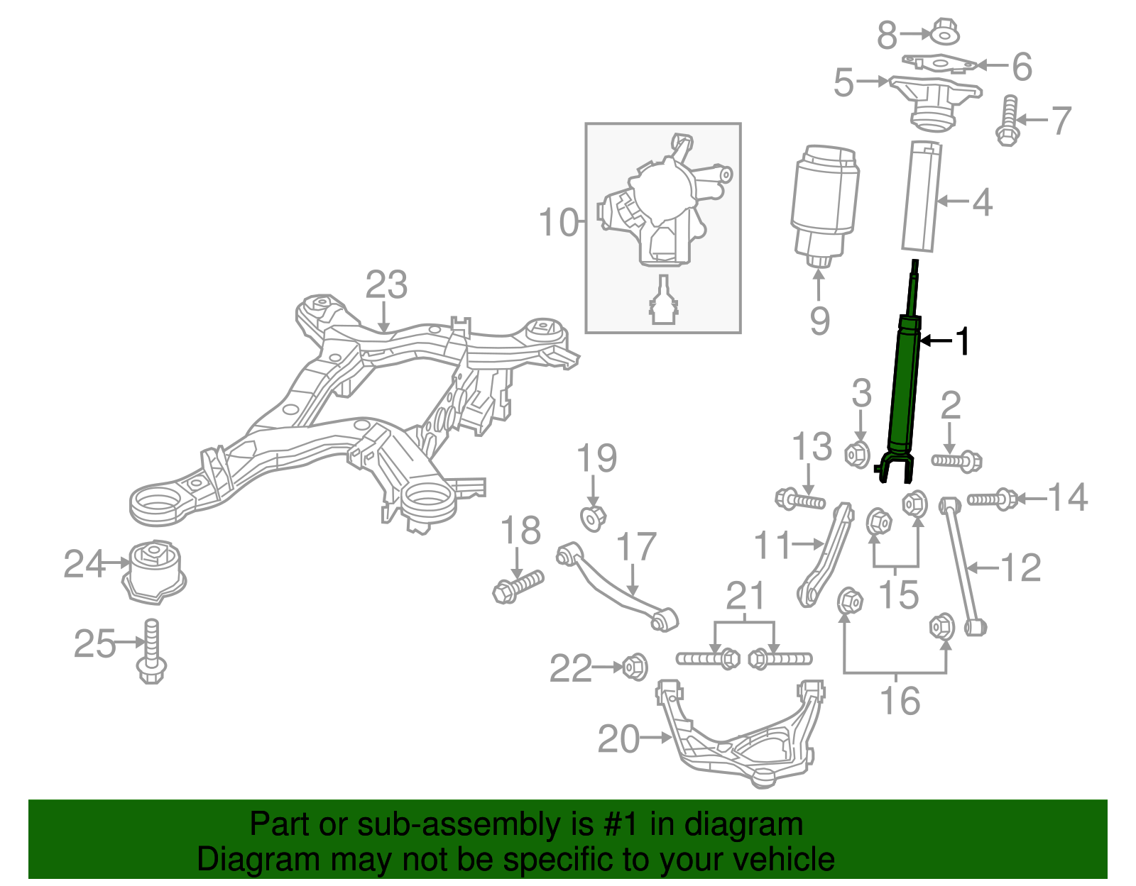 2016-2022 Jeep Absorber 68330521AB | Mopar Parts Canada