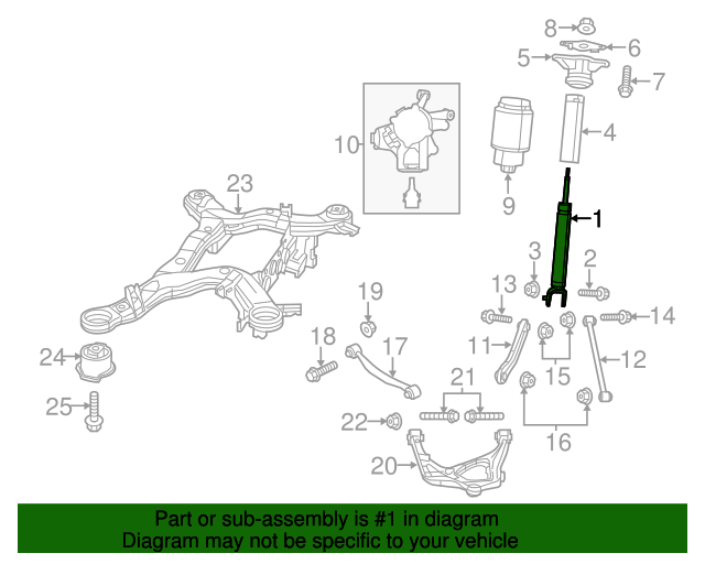 2016-2022 Jeep Absorber 68330521AB | Mopar Parts Canada