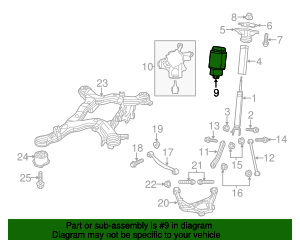 2011-2015 Jeep Grand Cherokee Air Spring 68029912AF | TascaParts.com