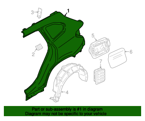 Genuine BMW 41-00-7-436-155 | Quarter Panel | FREE Shipping on Most ...