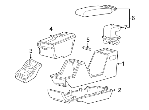 Center Console for 2002 Ford Explorer Sport | Blue Springs Ford Parts