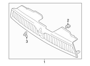 1997-2011 Mitsubishi Grille Assembly Clip MR221507 | Mitsubishi Parts ...